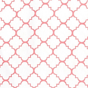 Trend Lab 100% Cotton Quatrefold Deluxe Flannel Fitted Crib Sheet, Coral Pink