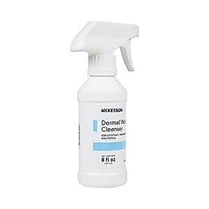 McKesson Dermal Wound Cleanser, Non-Sterile, Non-Cytotoxic, Rinse-Free Formula, 8 fl oz, 1 Count