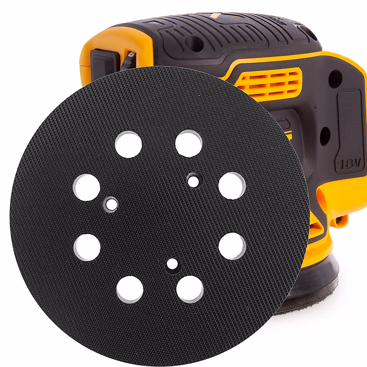 5 Inch 8-Hole Hook and Loop Sander Pads Replacement Sanding Pads for DeWalt DW420, DW421, Dw423, DW426, D26451, D26453 Orbital Sander…