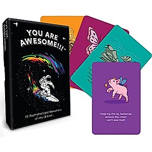 You Are Awesome!!! Positive Affirmation Cards 52 Fun confidence building messages for reflection of why you are an awesome human, and those around you! Spread these positive affirmations!