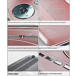 Chang 22 Inch Portable DVD Player,with 18" Swivel Ultra-Thin High-Definition Display Screen Remote Control and Travel Bag Included,Pink