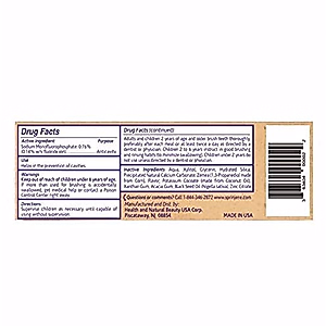 SprinJene Kids Toothpaste with Fluoride for Cavity Protection & Fresh Breath - Natural SLS Free Toddler Toothpaste for Childrens 2 Years & Up/Preservative & Toxic Free (1 Pack) Apple Mint