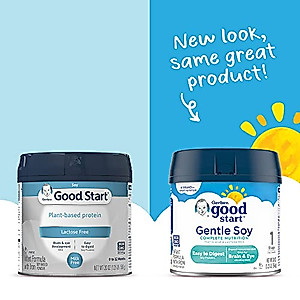 Gerber Good Start Baby Formula Powder, Soy, Lactose Free, Stage 1, 20 Ounce (Pack of 4) , Packaging may vary
