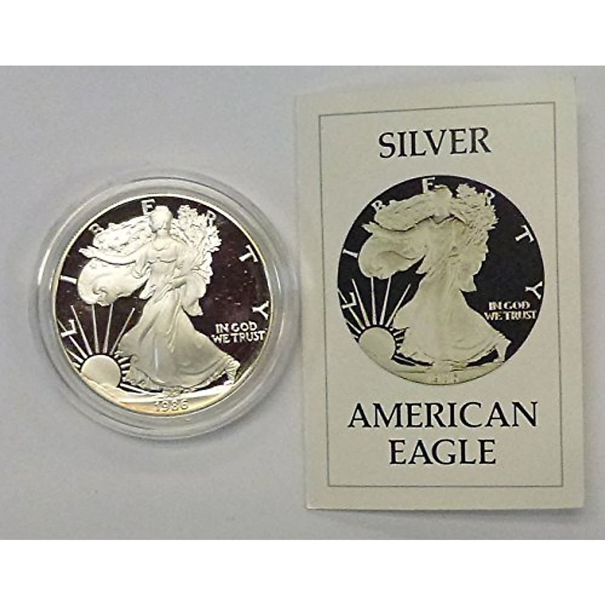 1986 S American Silver Eagle $1 Proof US Mint