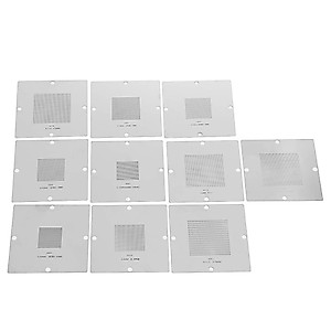 Fafeicy 10Pcs BGA Reballing Rework Station, Diagonal Template for Computer CPU Phone Welder Kits HT90 with Automatic Centering Function
