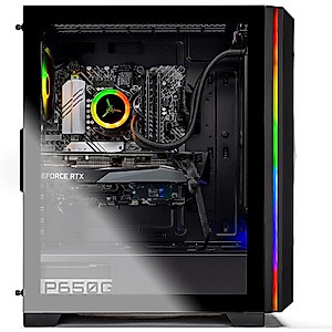 Skytech Chronos Gaming PC Desktop – Intel Core i7 12700F 2.1 GHz, NVIDIA RTX 4070, 1TB NVME SSD, 16GB DDR4 RAM 3200, 750W Gold PSU, 240mm AIO, 11AC Wi-Fi, Windows 11 Home 64-bit