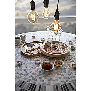 TOSCANA - a Picnic Time brand - Star Wars Death Star Circo Cheese Board and Knife Set - Charcuterie Board Set - Wood Cutting Board, (Parawood)