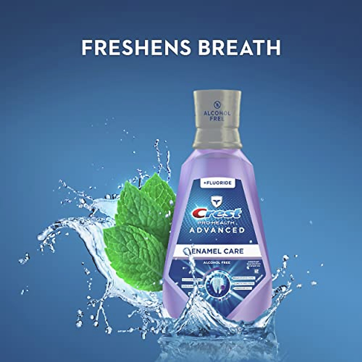 Crest Pro-Health Advanced with Extra Deep Clean Mouthwash, Clean Mint, 16.9 Fluid Ounce