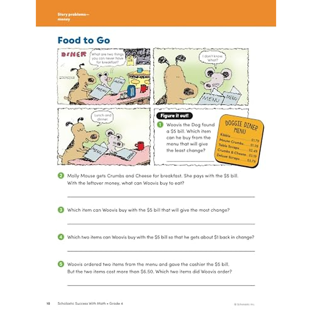 Scholastic Success with Math Grade 4 Workbook