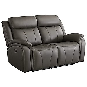 Signature Design by Ashley Chasewood Reclining Power Loveseat, Gray