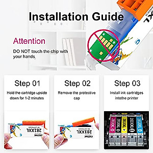 FASTINK Compatible Ink Cartridge Replacement for Canon 280 and 281 PGI-280XXL CLI-281XXL 281XXL to use with Canon PIXMA TR7520 TR8520 TS6120 TS6220 TS8120 TS8220 TS9120 TS9520 TS6320 TS9521C (5 Pack)