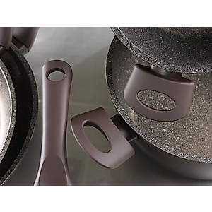 Mopita AMRP32MO101 Ambra Induction Forged Aluminum Frypan, 32 x 6 cm, Aluminium, Black