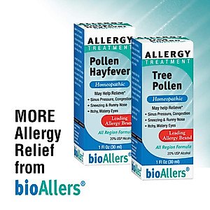 NaturalCare by bioAllers Allergy Treatment Homeopathic Formula May Help Relieve Sneezing, Congestion, Itching, Rashes & Watery Eyes 1 Fl Oz (371400702017)