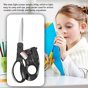 Watris Veiyi Sewing Laser Scissors, Craft Scissors with Laser Light, Laser Guided Scissors for Fabrics, Paper, Crafts Cutting