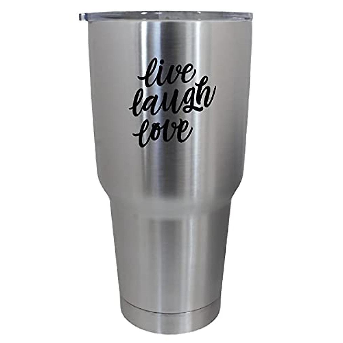 Epic Designs Cups drinkware tumbler sticker - Live laugh love - funny inspirational cool sticker decal