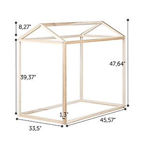 South Shore Sweedi Wooden Structure Toddler House Bed Scandinavian and paintable