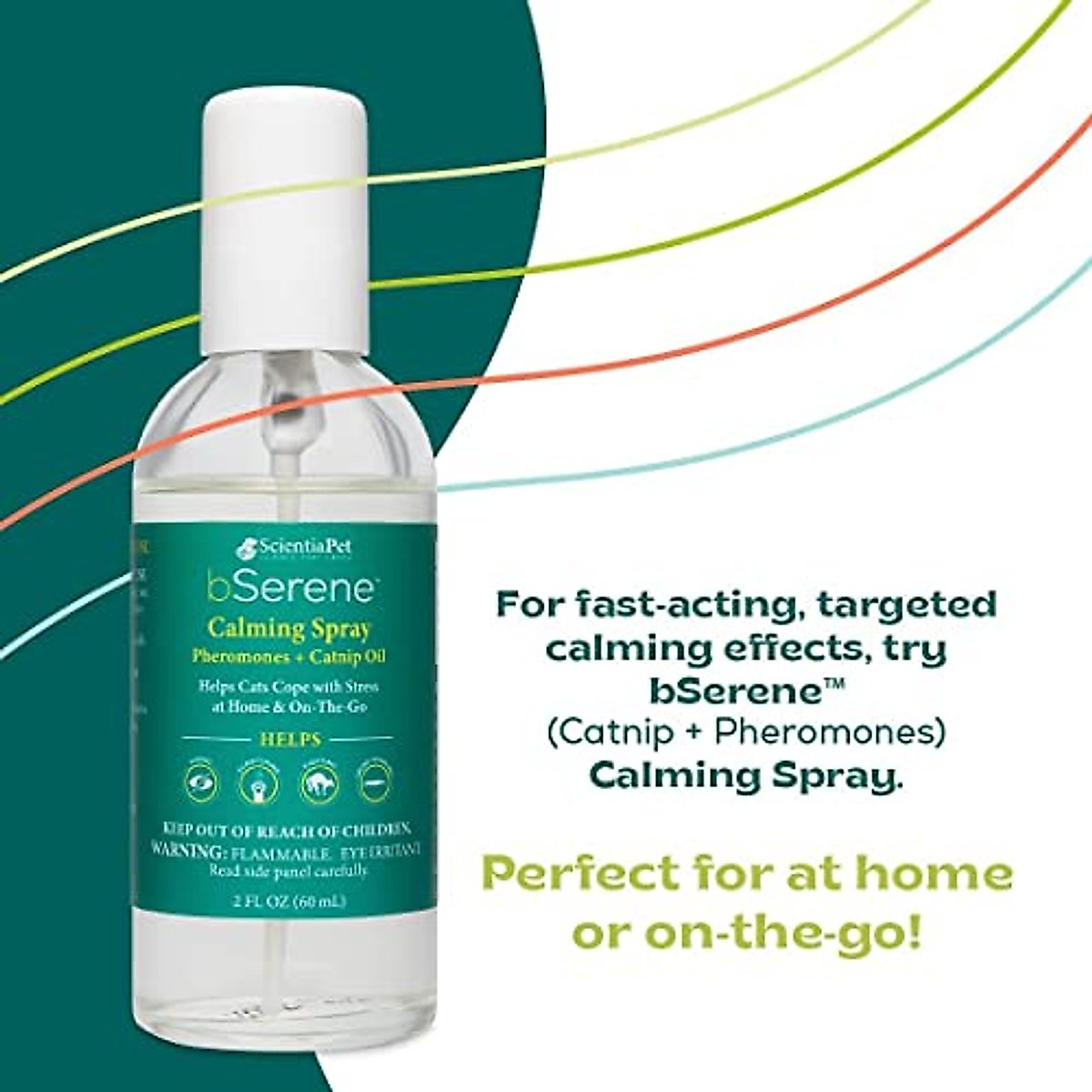bSerene Pheromone Calming Solution for Cats|45-Day Starter Kit: Plug-in Diffuser + Refill |Helps Reduce Hiding, Scratching, Stress, Anxiety | for Single/Multicat Homes|45 Days of Constant Comfort
