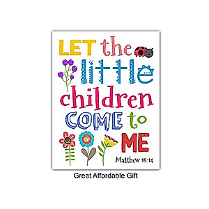 Bible Verse Wall Art - Scripture Wall Art - Christian Wall Art for Kids, Boys, Girls Bedroom - Religious Gifts for Kids - Aesthetic Wall Collage Kit - God Wall Decor - Positive Inspirational Quotes