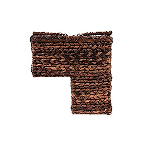 Creative Co-Op Woven BacBac Leaf Stair Basket, Natural