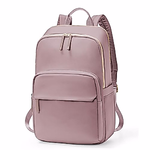 Laptop Backpack Women Teacher Backpack Work Computer Backpack with Laptop Compartment College Waterproof Anti Theft Backpack Casual Daypack Business Travel Backpack for Women Carry On Bag Pink