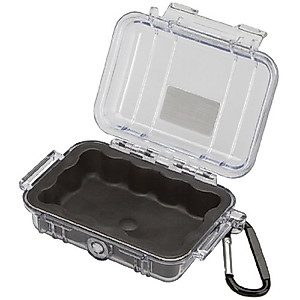 Pelican 1010 Micro Case (Black/Clear)