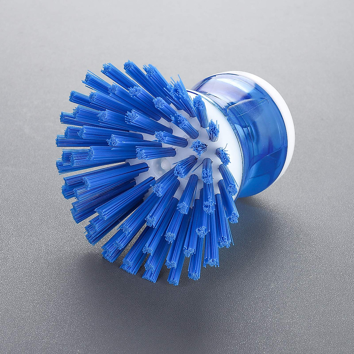 Dish Brush with Soap Dispenser for Dishes Pot Pan Kitchen Sink Scrubbing, Blue 2pcs