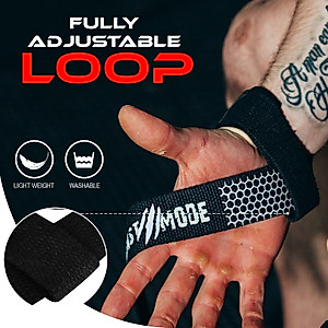 BEAST RAGE Lifting Wrist Straps for Weightlifting, Weight Lifting Straps Gym Power Workouts Lifting Straps Padded Cotton Men Women Supportive Lift Deadlift Straps Hard Pull Exercise Straps (White silicone)