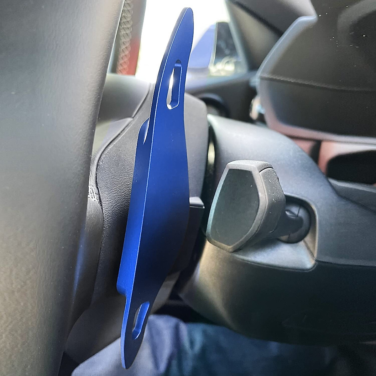 iJDMTOY Sports Blue CNC Billet Aluminum Large Paddle Extensions Compatible with Toyota 2020-up Supra GR