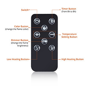 Electric Fireplace,50 inch Wall Mounted Electric Fireplace, Remote Control with Timer,Touch Screen,Adjustable Flame Color and Speed,750W/1500W