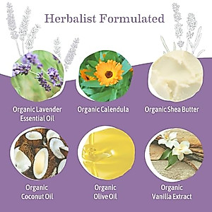 Earth Mama Calming Lavender Baby Wash Liquid Foaming Hand Soap, Organic All-Purpose Lavender Body Wash for Sensitive Skin, Castile Soap with Coconut Oil, Shea Butter, Calendula, & Aloe, 5.3 Fl Oz