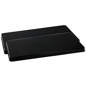 Reston Lloyd Rectangular Stove Burner Covers, Set of 2, Black