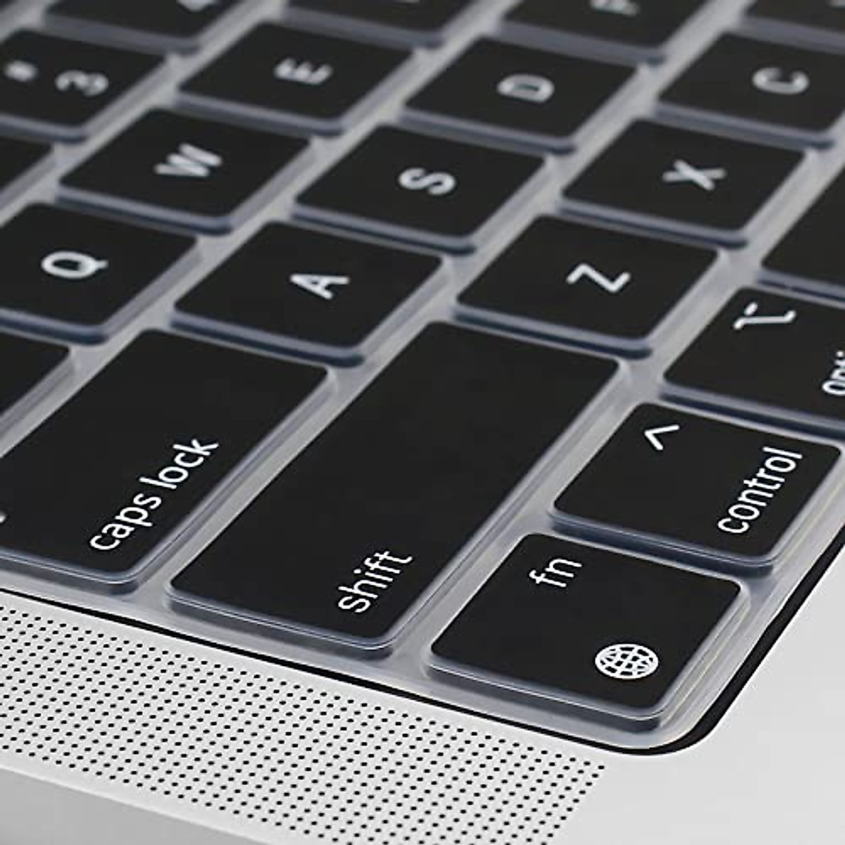 ProElife Keyboard Cover Skin for 2023 MacBook Air 15 inch M2 A2941 / MacBook Pro 14 16 inch M3 M2 Pro/Max A2918 A2992 A2991 A2779 A2780 US Enter (ANSI) Silicon Keyboard Protector Accessory (Black)