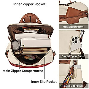 BOSTANTEN Backpack Purse for Women Fashion Designer Travel Backpack Leather Convertible Shoulder Bags Casual Daypack