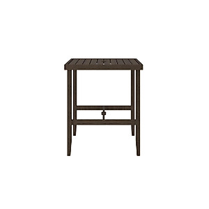 COSCO Outdoor Furniture, Patio Bar Table, Steel, Dark Brown