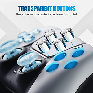 PS5 Controller Led Light Kit, 8 Multi Colored Glowing PS5 Controller Lights Up Buttons, Only for PS5 Controller Model bdm-010/020, not for bdm-030,(Without Controller)