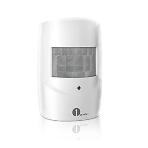 1byone Motion Sensor Alarm 1000 FT Range Extra Loud Chimes Home Security Alarm System with 1 Weatherproof Infrared Sensor Protect Indoor/Outdoor Property