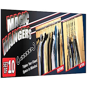 Closet Complete Magic Cascading Hangers, TV Item, Set of 10
