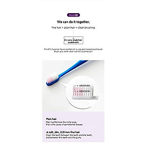 [BTS Official Merchandise] Fans Gift - K-Pop Idols Goods - BTS Character Figure Toothbrush with Convenient Magnetic Holder (Jung Kook)