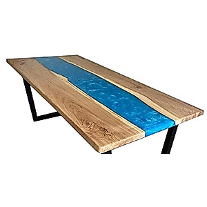 Epoxy Table, Epoxy Resin River Table, Live Edge Wooden Table, Natural Wood,Dining table, Natural Epoxy Table, Resin Table