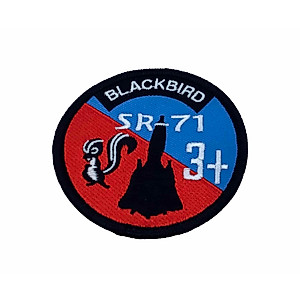 Lockheed Martin® SR-71 Blackbird® 3+ Patch – with Hook and Loop, Officially Licensed