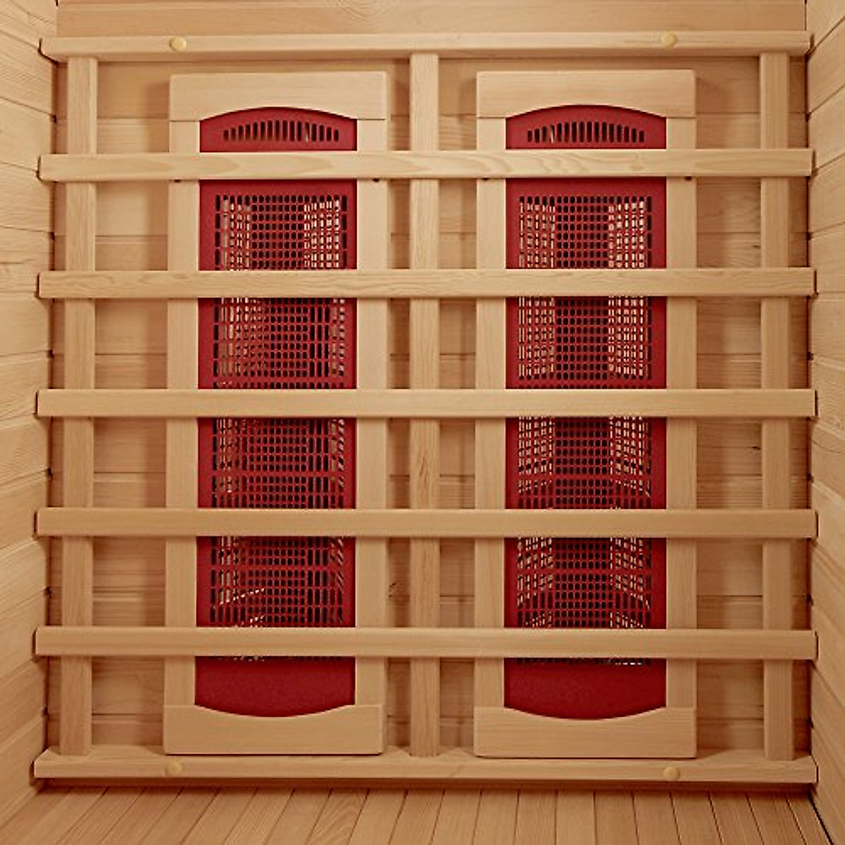 HeatWave BSA2406 2-Person Deluxe Ceramic Infrared Sauna, 1-2, Hemlock