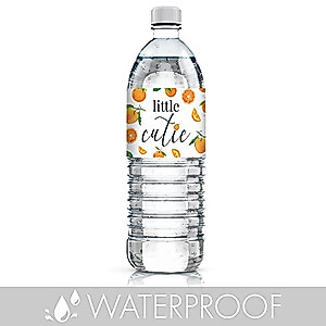 Little Cutie Baby Shower Water Bottle Labels, 24 Count