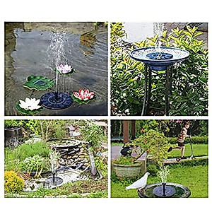 n/a Solar Fountain Floating Outdoor Garden Pond Water Fountain Pump Garden Decoration Pool Pond Waterfall Bird Bath
