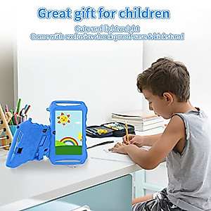 7inch Tablet for Kids Android 11 Tablets 3GB 32GB Parental Control Children Learning Toddler Tablet Shockproof Kickstand Case, GMS Certified, Google Tableta Kids YouTube (Blue)
