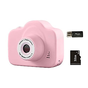 Lanhui Digital Camera Toy for Kids - Children's Portable Rechargeable Built-in Games Photo Video Digital Camera with 32G Memory Card Gift for Boys Girls