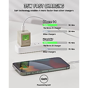 Shargeek STORM2 100W Power Bank 25600mAh with Transparent Case and IPS Screen & Shargeek Retro 35W USB C Fast Charger