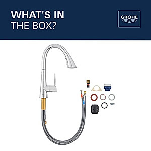 GROHE 30368DC2 Zedra Pull-Down Kitchen Faucet with sprayer Supersteel (Stainless Steel)