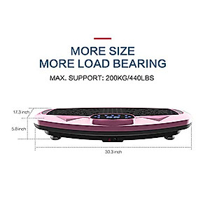 nimto Vibration Plate Exercise Machine Whole Body Workout Vibration Fitness Platform for Home Fitness & Weight Loss + BT + Remote, 99 Levels