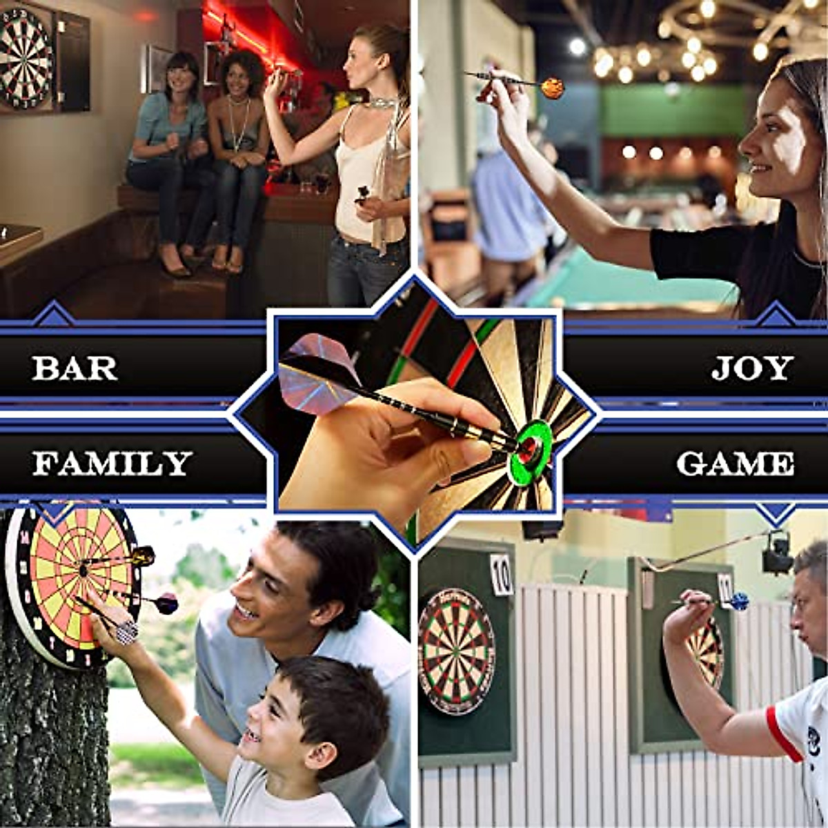 Darts Metal Tip Set - Darts Steel Tip Set Professional, 20 Grams, 24 Grams and 26 Grams Metal Tip Darts with Aluminum Shafts, Brass Barrels, Extra Dart Flights, Sharpener Tool Kit, Carrying Case