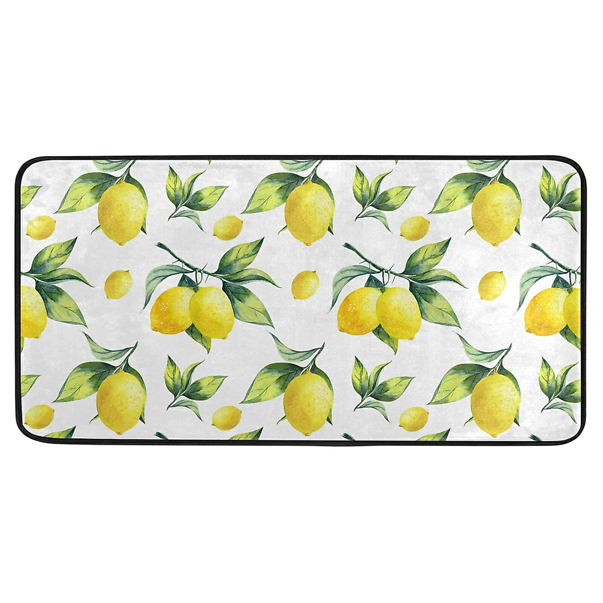 SLHKPNS Lemon Kitchen Rug Non-Slip Lemon Kitchen Mat Rug Comfort Runner Doormat 39x20 Inch Soft Floor Mat for Home Kitchen Decor
